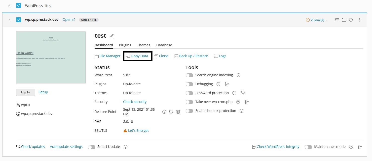 How Do I Use The Stagingcloning Feature In Wordpress Toolkit