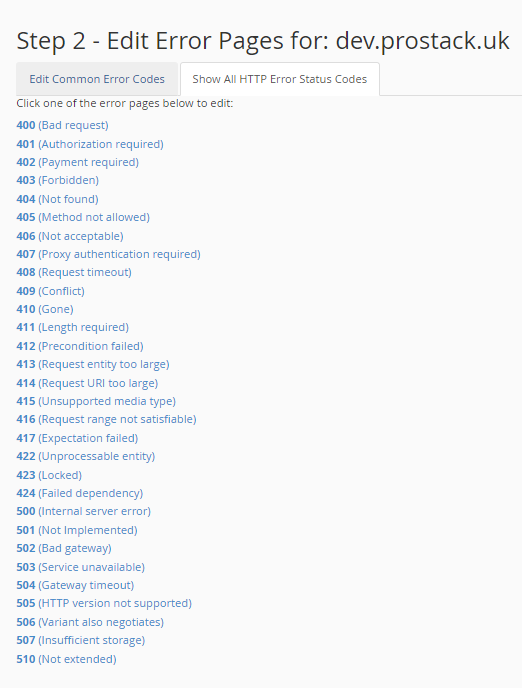 How Do I Set Up Error Pages For The Site From Cpanel Knowledgebase