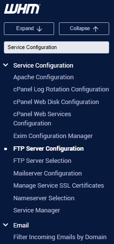 How Do I Enable Ftp Server From Whm Knowledgebase Prostack
