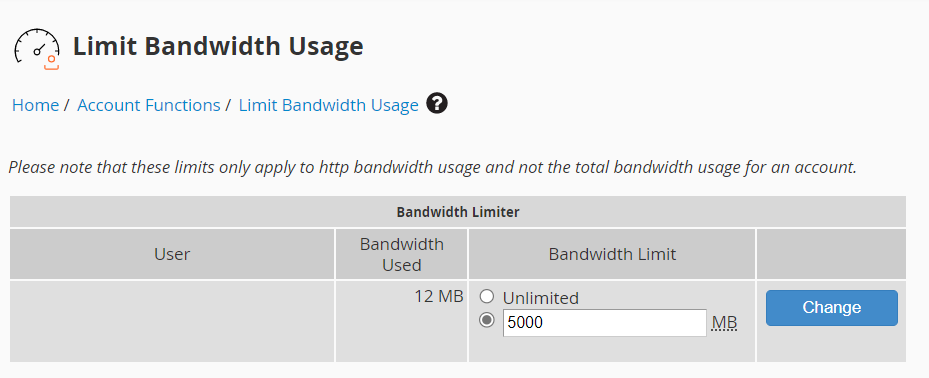 How Do I Set Bandwidth Limits For Sites In My Reseller Account
